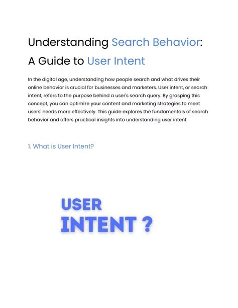 Ppt Understanding Search Behavior A Guide To User Intent Powerpoint Presentation Id13416675