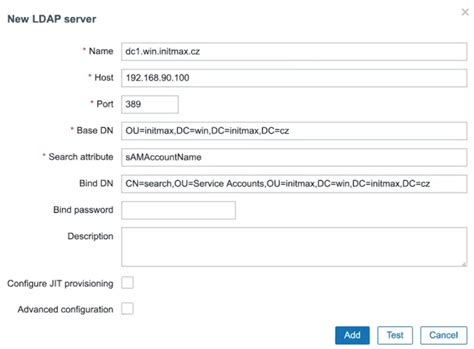 zabbix automation of user management jit initmax s r o
