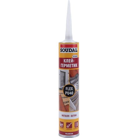 Герметик-клей Soudal FLEX PU 40 FC белый 300 мл 137853 - выгодная цена ...