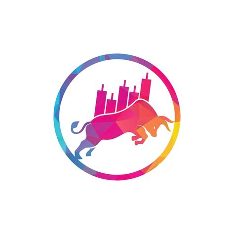 Premium Vector Bullish Trader Logo Forex Bull Logo Design Template Vector