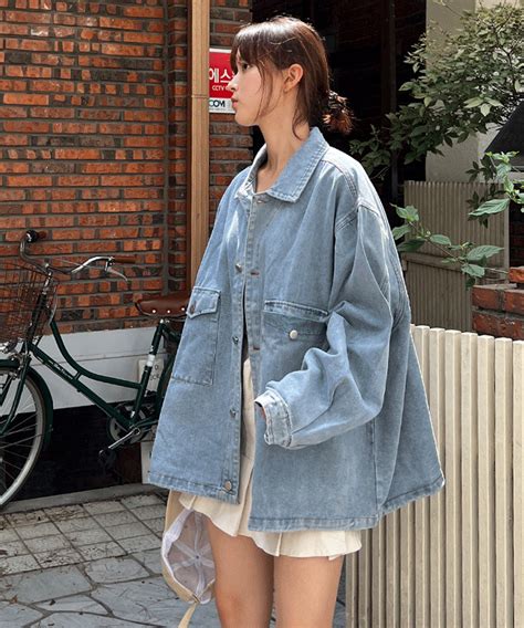 5xl ️크고이쁨라잇유 포켓 청자켓 2color 에이블리