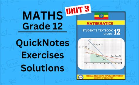 Grade 12 Mathematics Unit 3 Statistics Quicknotes Exercises And Solutions Atenu