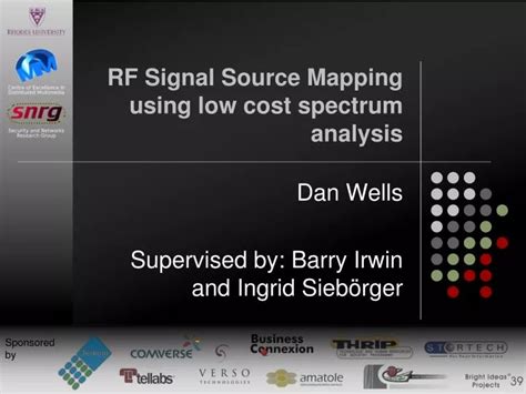 Ppt Rf Signal Source Mapping Using Low Cost Spectrum Analysis
