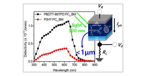 Visible Light Responsive High Detectivity Organic Photodetectors With A 1 μm Thick Active Layer