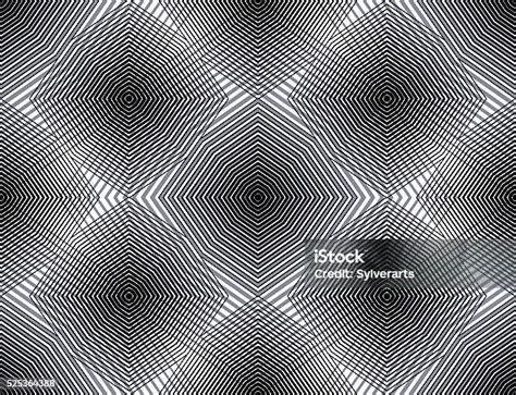 Continuous Vector Pattern With Graphic Lines Decorative Abstract Stock