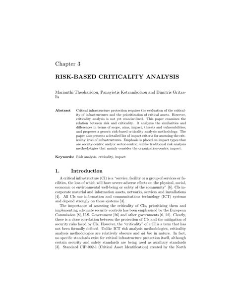 Pdf Risk Based Criticality Analysis