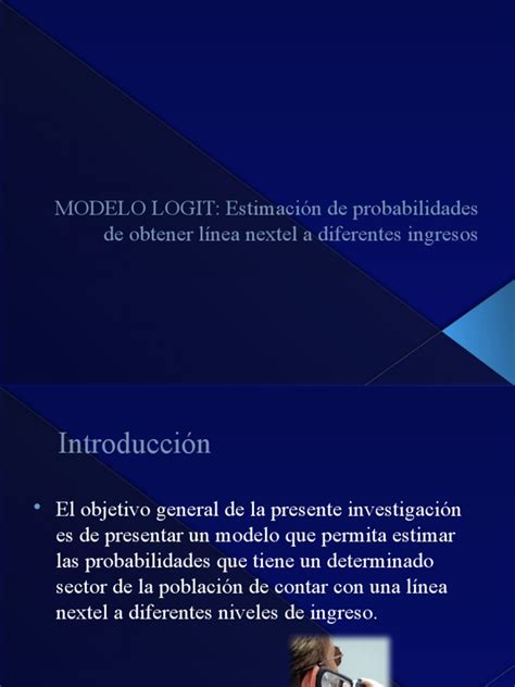 Modelo Logit Pdf Regresión Logística Science