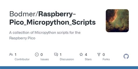 github bodmer raspberry pico micropython scripts a collection of