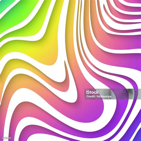 무지개 색과 웨이브 라인 추상적 인 배경 배경 화면 배너 배경 카드 책 방문 페이지 표지 0명에 대한 스톡 벡터 아트 및 기타 이미지 Istock