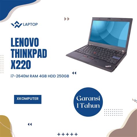 Jual Laptop Lenovo Thinkpad X220 Shopee Indonesia