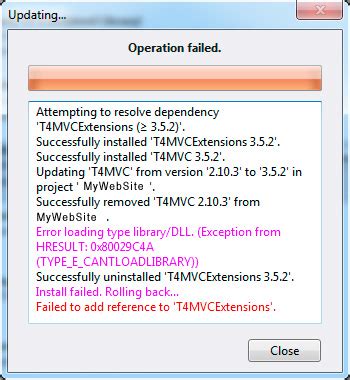 C Visual Studio Error In Adding Any References OR Installing And Updating Any Packages