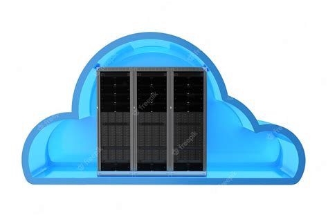 Premium Photo Cloud Computing Technology With 3d Rendering Server With Cloud