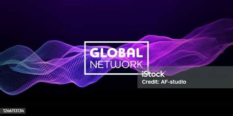 추상 및 과학 기술 배경 네트워크 파티클 일러스트레이션 3d 그리드 표면 0명에 대한 스톡 벡터 아트 및 기타 이미지 0명 3차원 형태 가리기 Istock