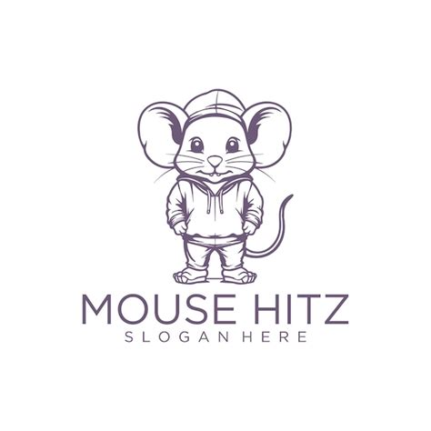 Cute Mouse Logo Vector Illustration Premium Ai Generated Vector