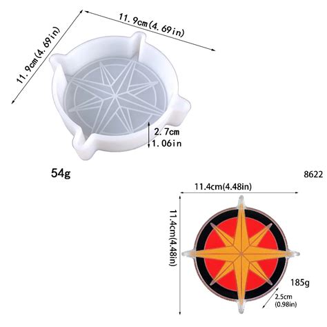 Compass Aromatherapy Resin Silicone Mold Epoxy Resin Silicone Mold