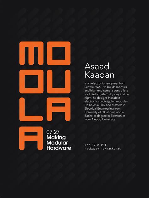 Friday Hack Chat Making Modular Hardware Hackaday