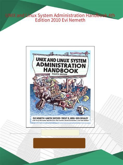 Unix And Linux System Administration Handbook 4th Edition 2010 Evi