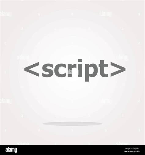 Script Sign Icon Programming Language Symbol Circles Buttons Vector Illustration Vector
