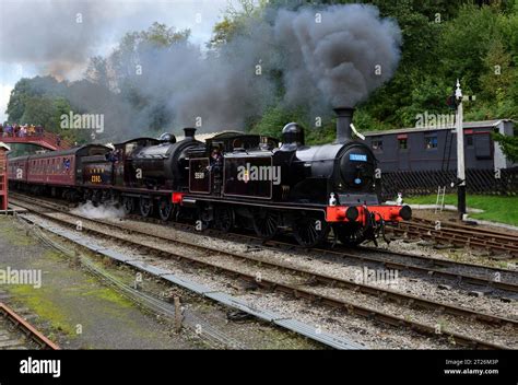 Caledonian Railway Class 439 Tank Engine No 55189 And Ner Class N3 No 2392 Arriving At Goathland