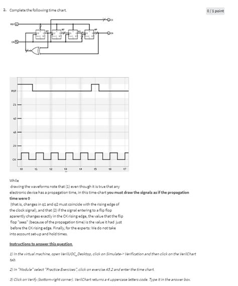 2 complete the following time chart 0 1 point while drawing the