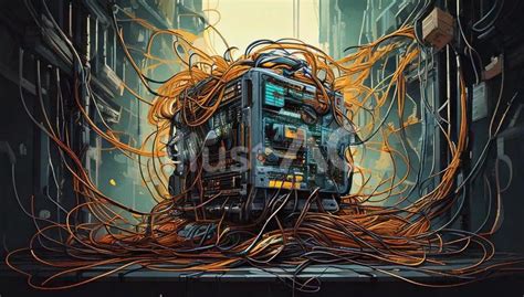 Free Vectors Messy Wiring