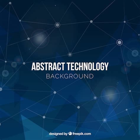 추상 스타일의 기술 배경 무료 벡터