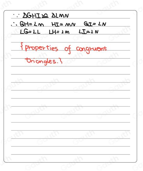 solved assume that ghi≌ lmn which of the following congruence statements are correct check