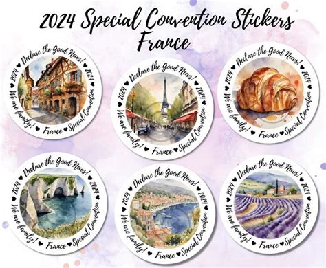 Jw Convention Sticker Set 2024 France Declare The Good News Jw