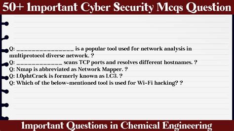 Mcq Questions Cyber Security Mcqs With Answers Youtube