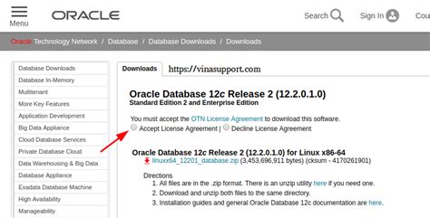 Hướng Dẫn Cài đặt Oracle Database 12c Trên Linux Server Vinasupport