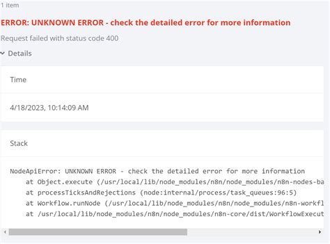 Auto Creating Credentials Unknown Error Questions N8n Community