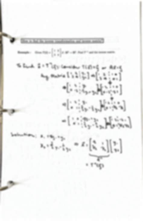 Solution Inverse Matrix Studypool