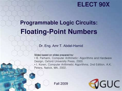 PPT Programmable Logic Circuits Floating Point Numbers PowerPoint Presentation ID