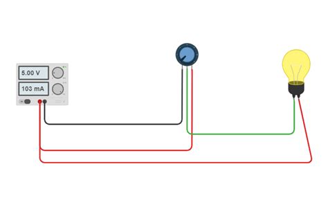 Circuit Design Lighting A Bulb With Potentiometer Tinkercad