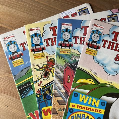 4 X Marvel Thomas Tank Engine And Friends Comics 201203204205 1995 £28