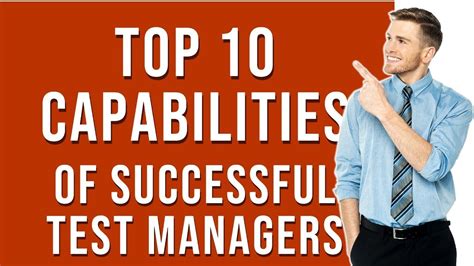🥇 Top 10 Capabilities Of Successful Test Managers Nucida Group Testmanagerskills Youtube