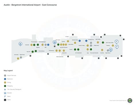 Austin Bergstrom Airport Aus Maps