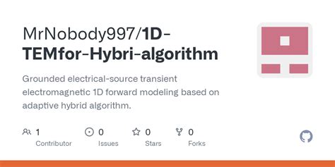 github mrnobody997 1d temfor hybri algorithm ground source transient