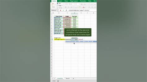 Countifs Function Excel Exceltips Exceltricks Spreadsheets