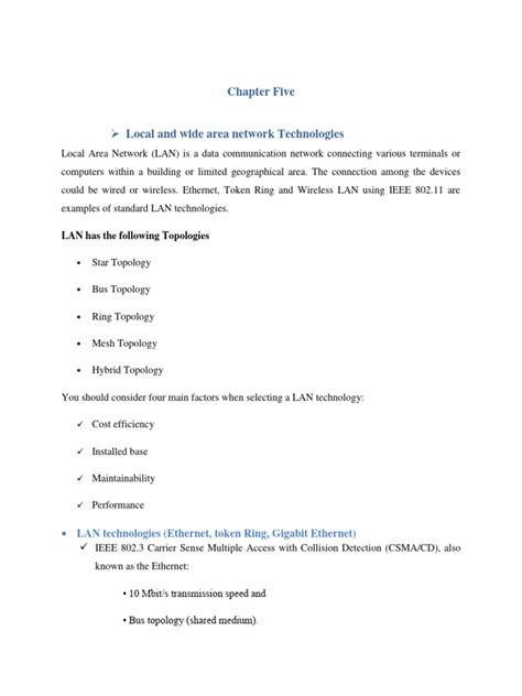 Chapter 5 Pdf Ethernet Computer Network