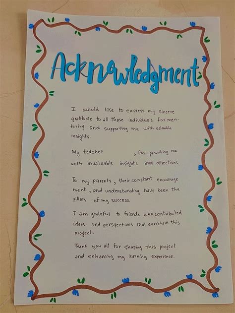 Acknowledgement Design 2 For Project In 2024 Bond Paper Design