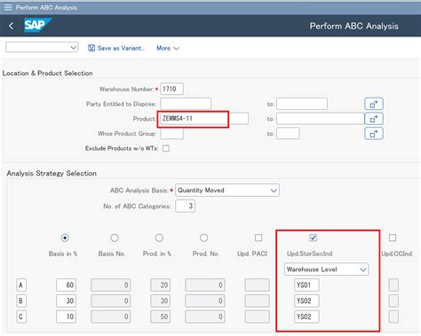 Sap Ewm Rearrangement After Abc Analysis Step By S Sap Community