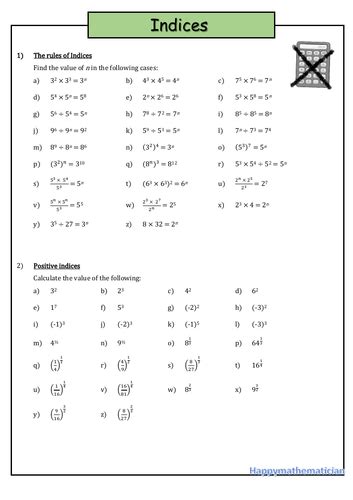 Powers And Roots Worksheet Corbettmaths
