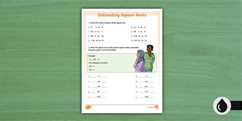 Engaging Estimating Square Roots Worksheet For Classrooms