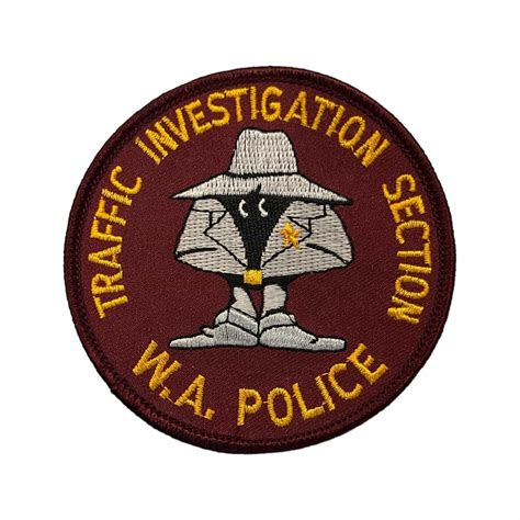 Obsoleteunofficial Wa Police Traffic Investigation Section Patch