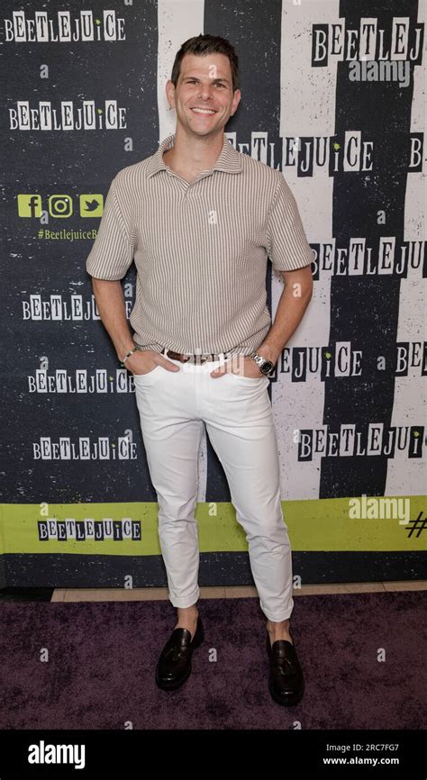 Will Burton Arrives At The Premiere Of Beetlejuice The Musical La Celebration On Wednesday