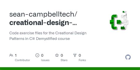 Github Sean Campbelltechcreational Design Patterns In Csharp Code