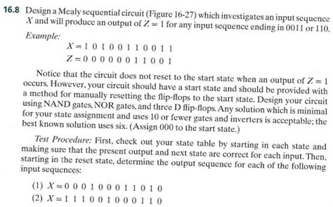 design a mealy sequential circuit figure 16 27