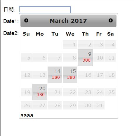 bootstrap datepicker 只显示部分日期 并添加文本注释 CSDN博客