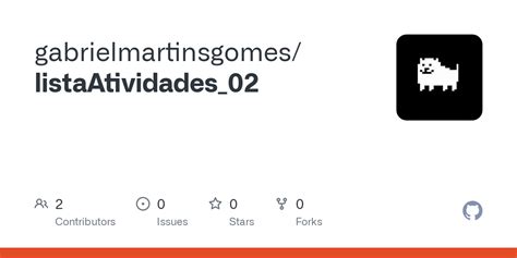 GitHub Gabrielmartinsgomes ListaAtividades